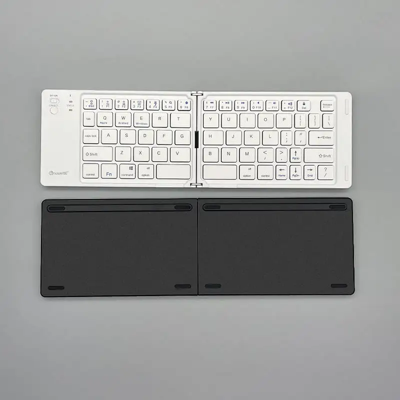 Portable Foldable Bluetooth Keyboard Ultra-thin Leather Coated Computer ...